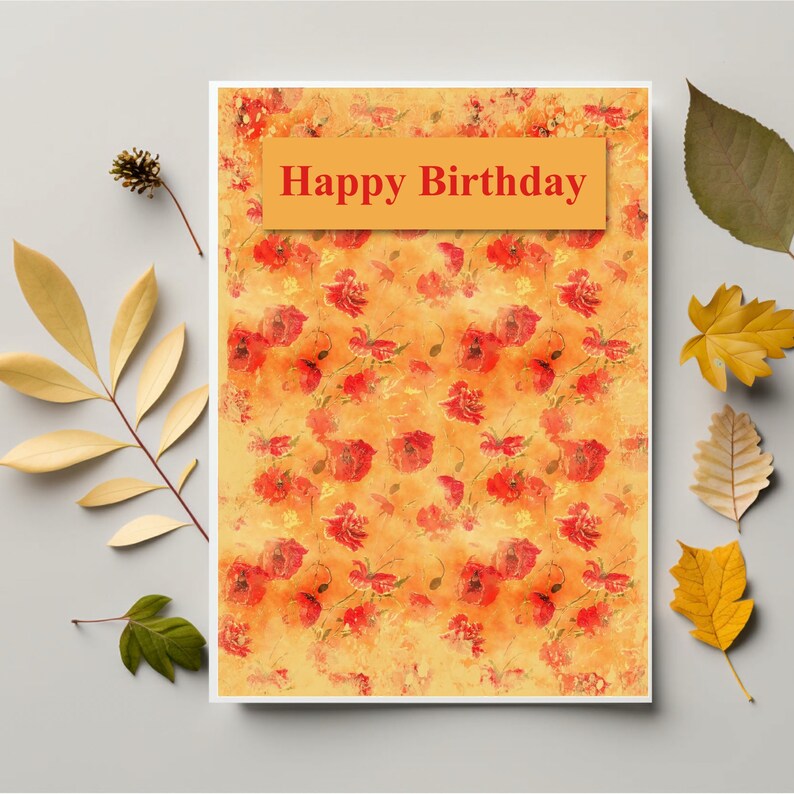 Poppies Digital Paper, Printable A4 Papers, Remembrance Day, Poppy ...