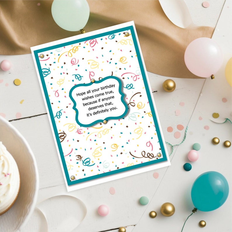 Birthday Card Inserts JPG Digital Sheet, Printable Card Insert Verses ...