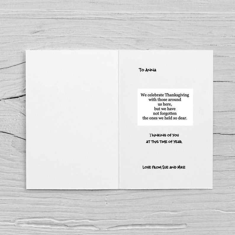 Thanksgiving Card Inserts Digital Sheet, Printable Card Verses, Inside ...