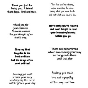 Mixed Card Inserts Digital Sheet, Printable Card Verses, Inside Card ...