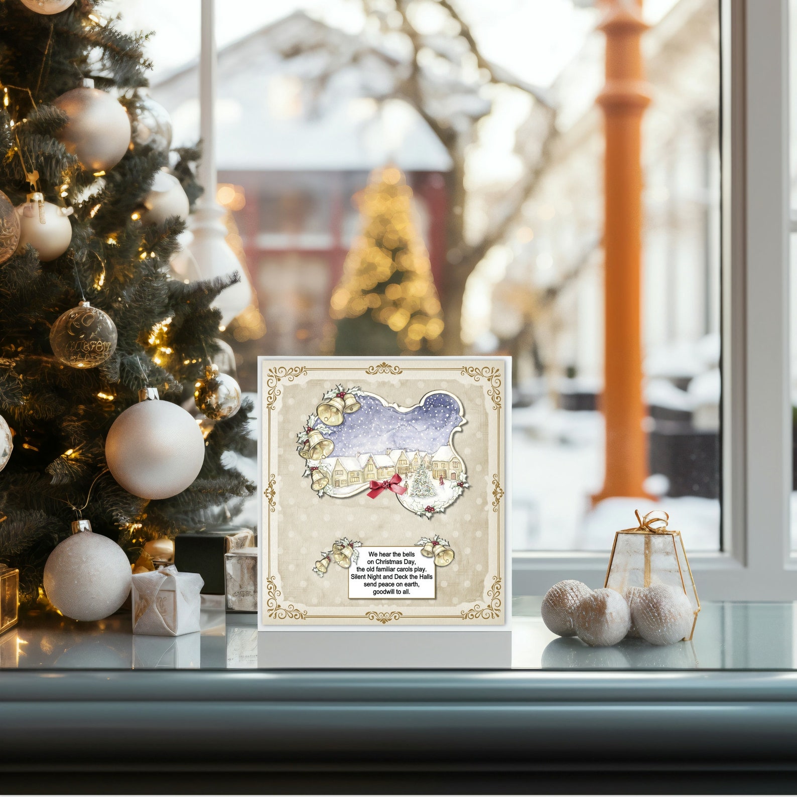 Christmas Card Inserts Digital Sheet, Printable Christmas Card Verses ...