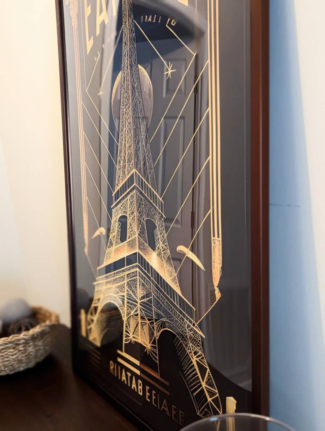 Art Deco Poster Art Eiffel Tower Paris Poster Beautiful - Etsy