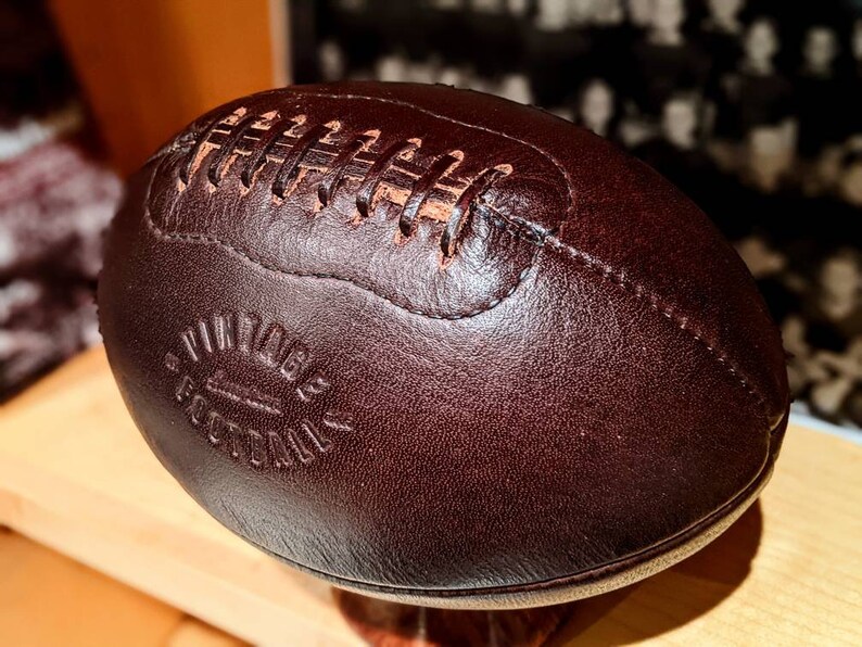 Leather Football Vintage 1920s Replica Melon Football - Etsy