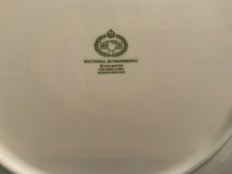 Minton Victoria Strawberry Cake Plate - Etsy