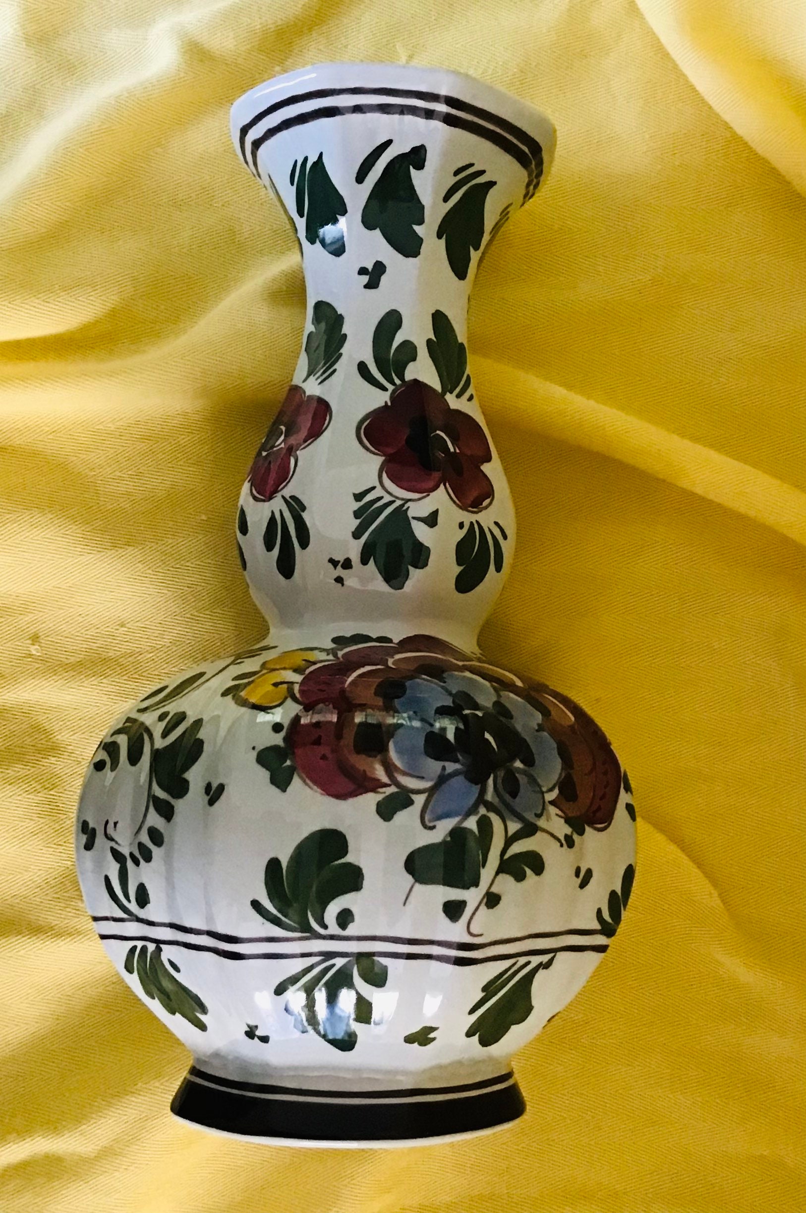 Delft Polychrome Vase 10.5 Inches Tall - Etsy