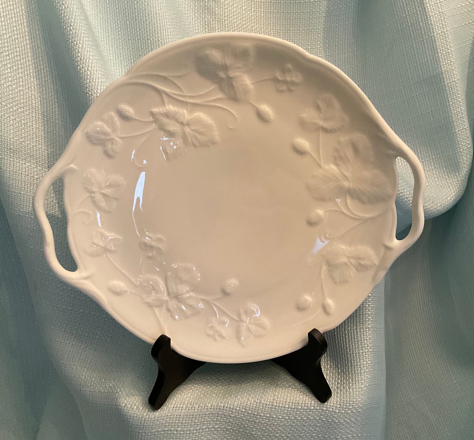 Minton Victoria Strawberry Cake Plate - Etsy