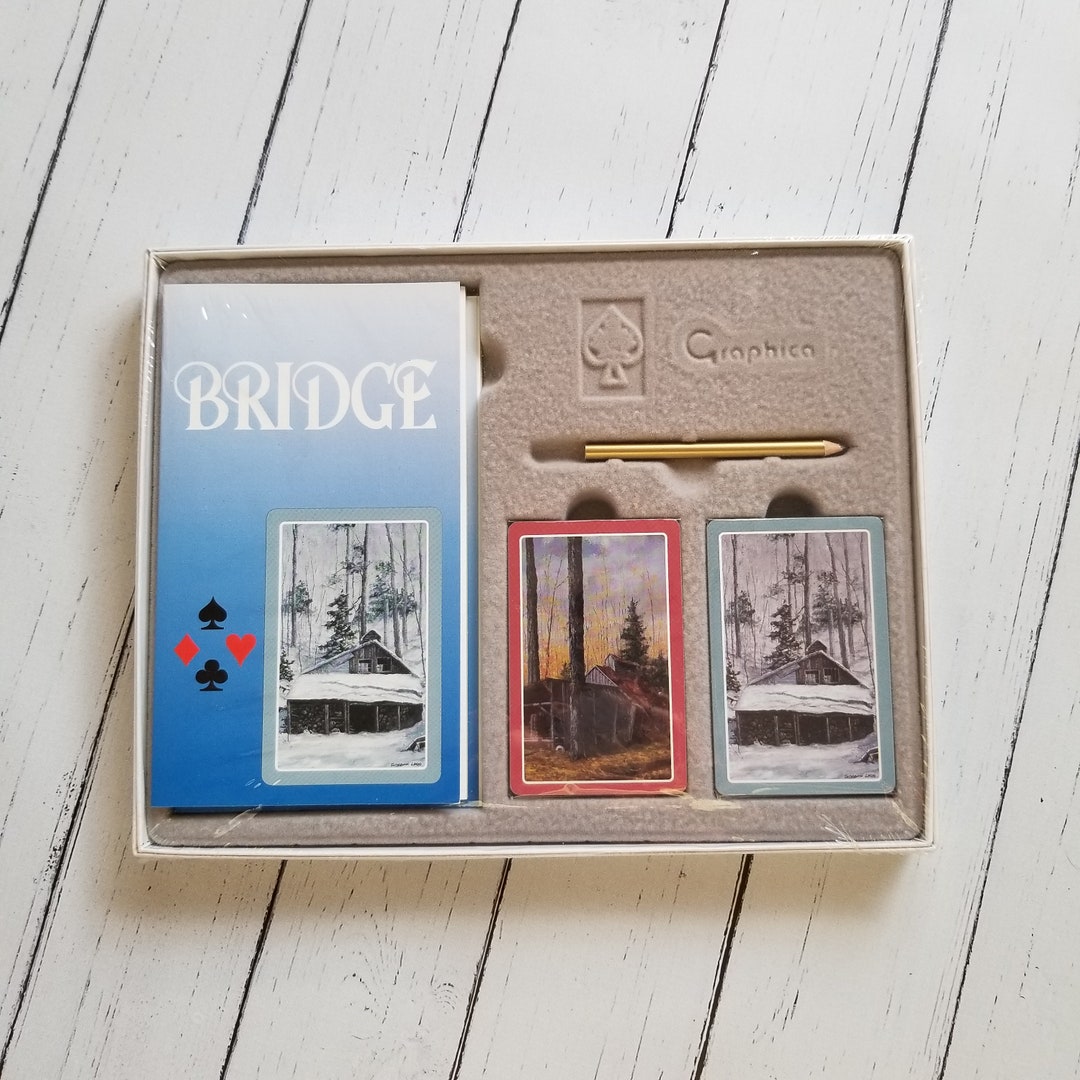 Ships in April/ CLEARANCE Vintage New Graphica Bridge Gift Set / Rustic ...