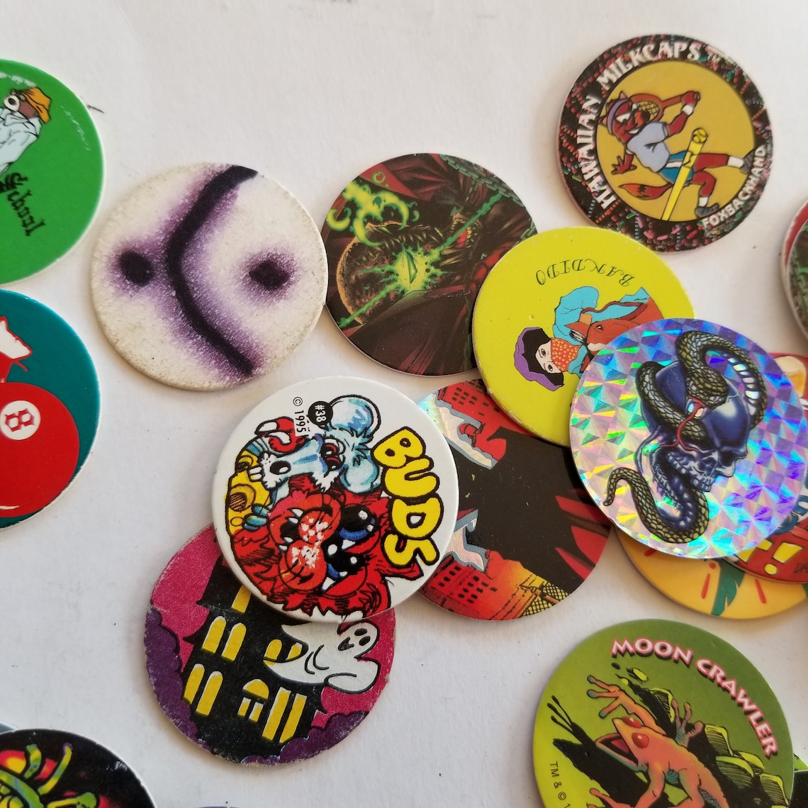 Lot of 5 10 or 15 Vintage used pogs / 1990's random pogs | Etsy