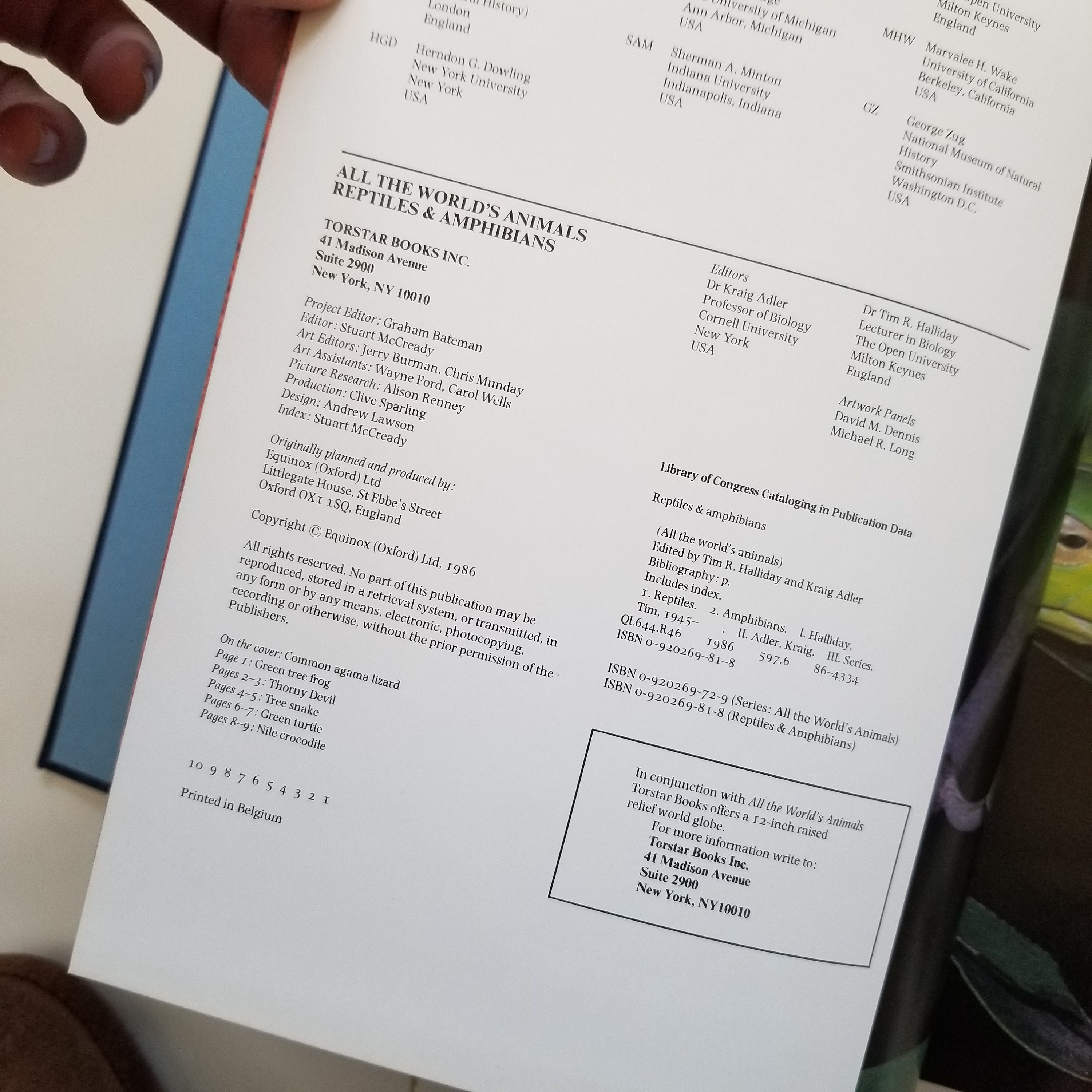 Torstar Books All the World's Animals 10 Volumes / Animal Reference ...