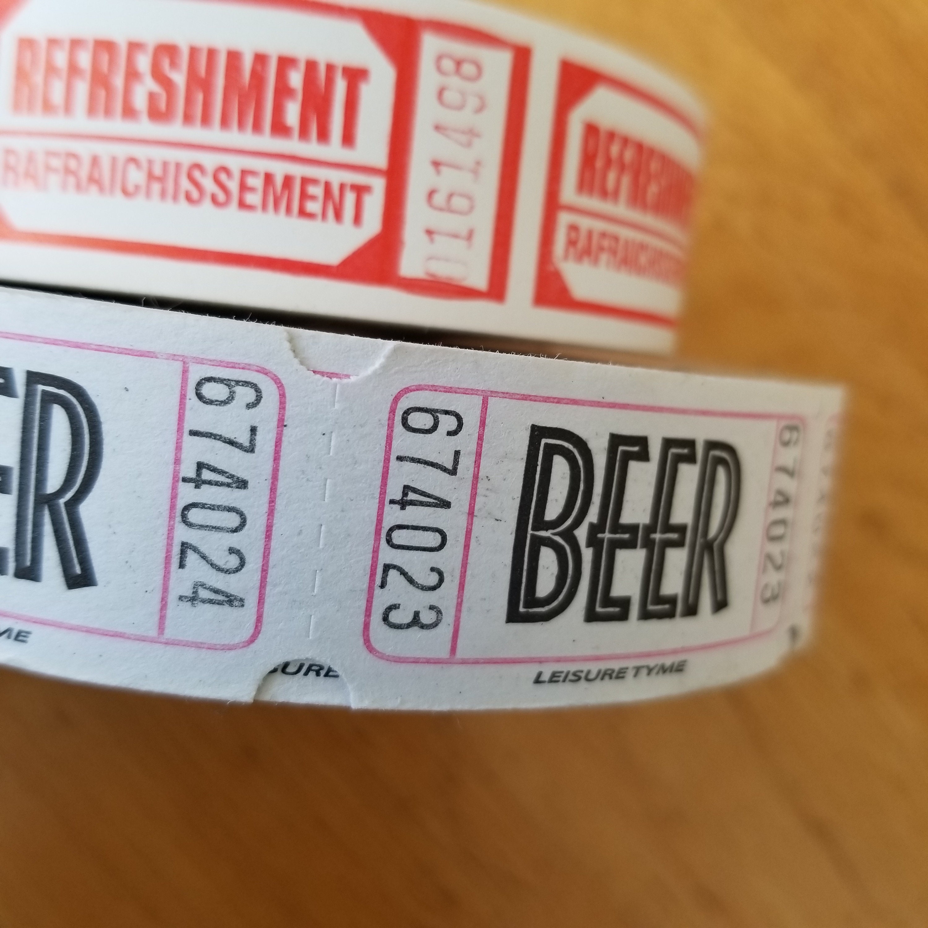 Beer Liquour Refreshment Alcohol Tickets choice of Style / - Etsy