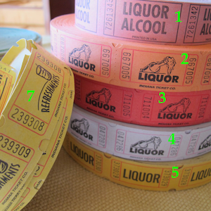 Beer Liquour Refreshment Alcohol Tickets (choice of Style) / Pink Beer ...