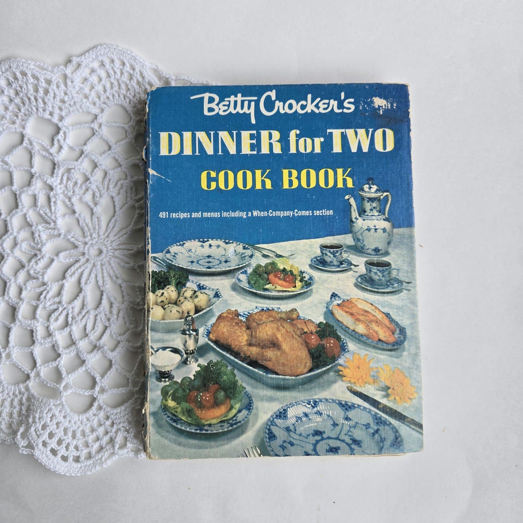 1958 Betty Crocker's Dinner for Two Cookbook / First Edition Fifth ...