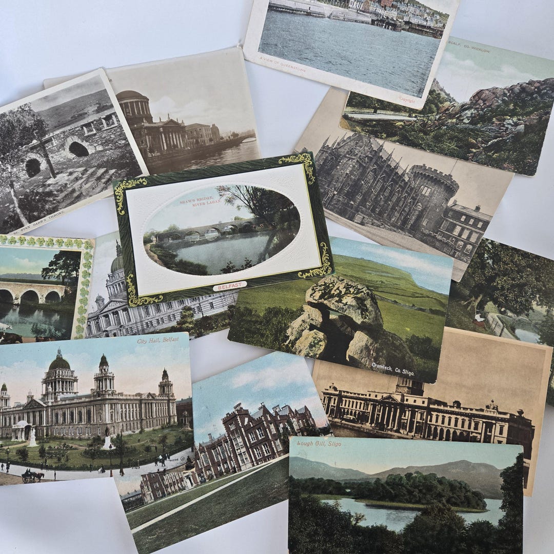 Antique Early 1900's Irish Postcards / Antique Ireland Postcards / RPPC ...