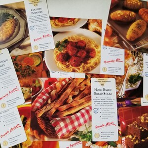 Vintage 1990's recipe cards collection 8 cards / Healthy | Etsy