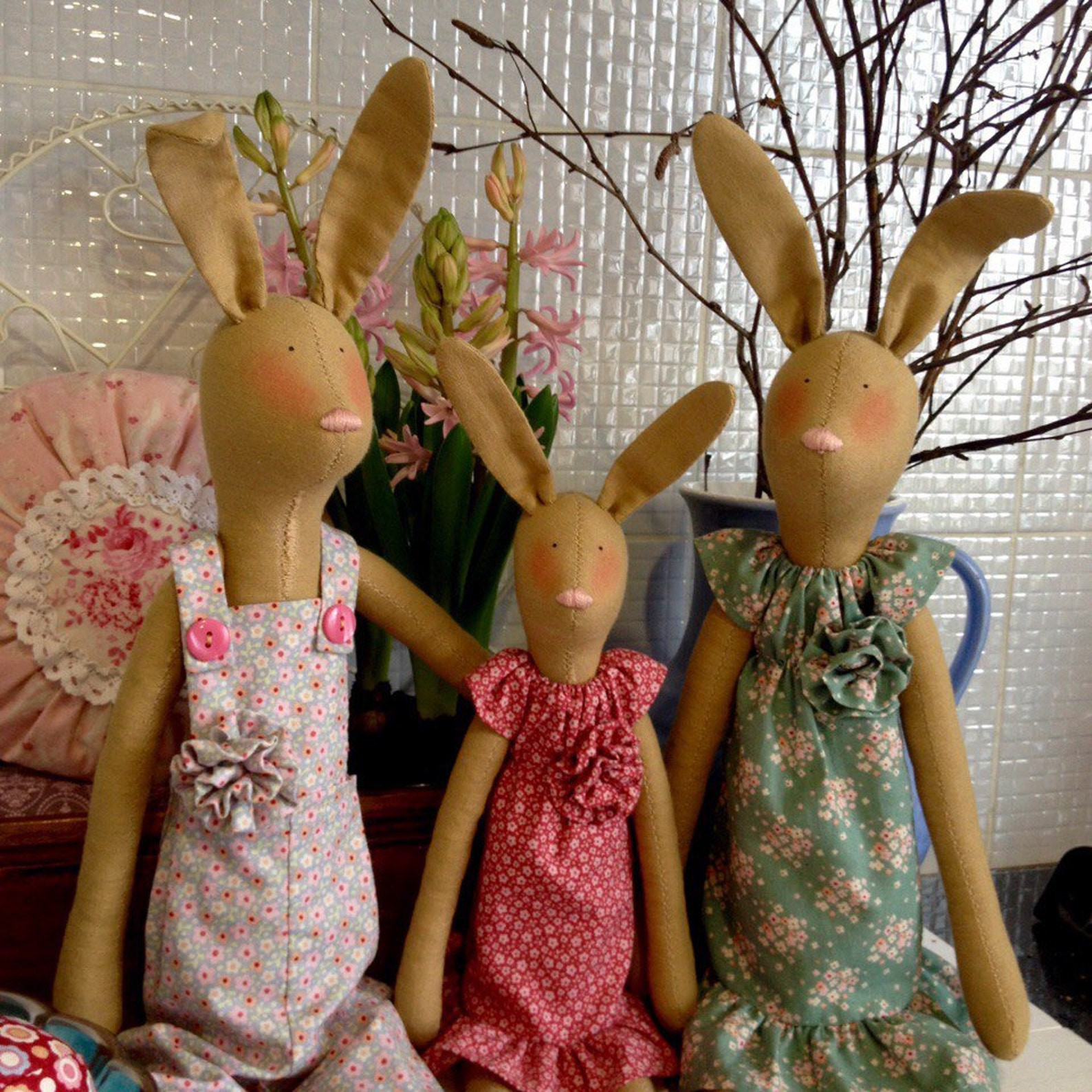 Tilda Hare Easter Bunny Rabbit Gift for Daughter Kids Easter | Etsy