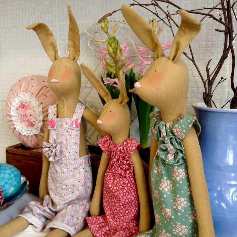 Tilda Hare Easter Bunny Rabbit Gift for Daughter Kids Easter | Etsy