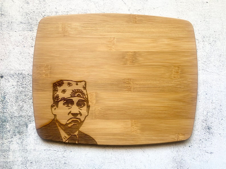 Lrg Michael Scott Gift Set the Office Cutting Board Utensil - Etsy