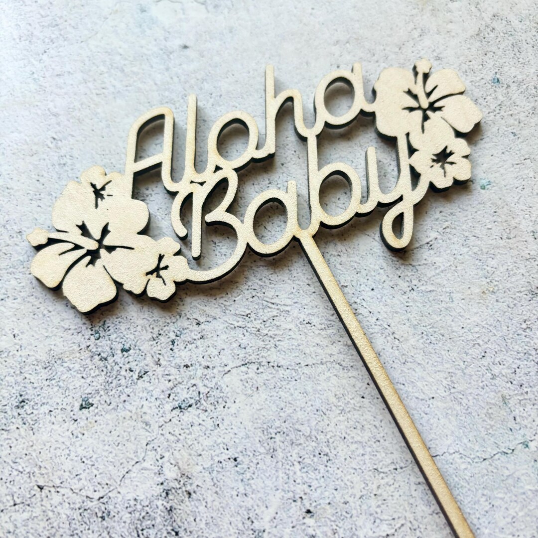 Aloha Baby Cake Topper - Etsy