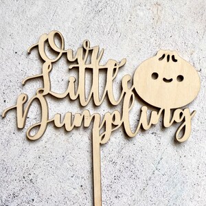 Our Little Dumpling Cake Topper - Etsy