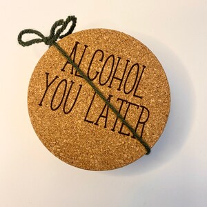 Funny Cork Coasters Set of Ten - Etsy