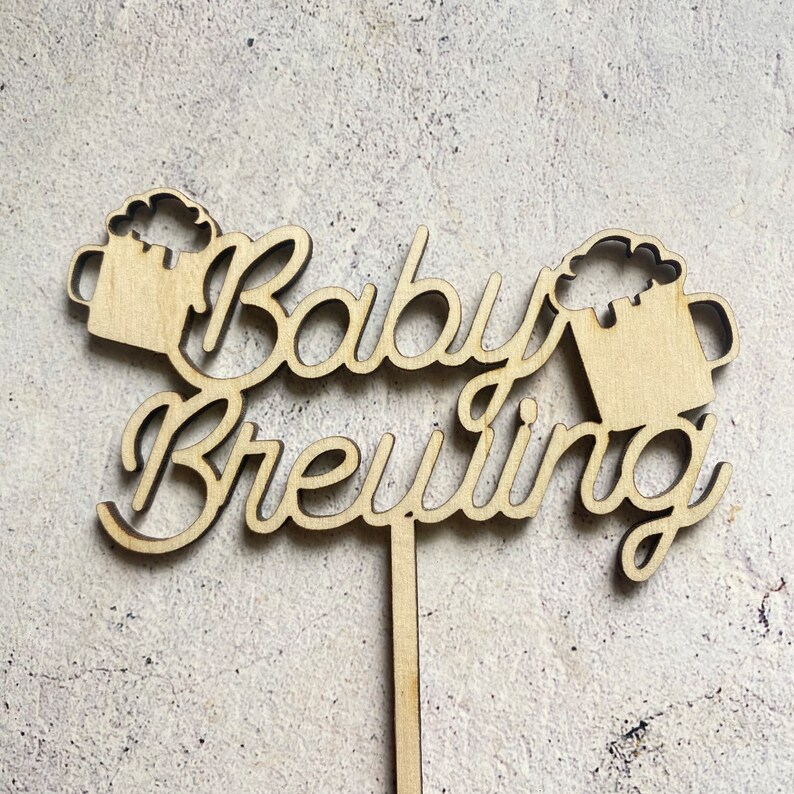 Baby Brewing Cake Topper - Etsy