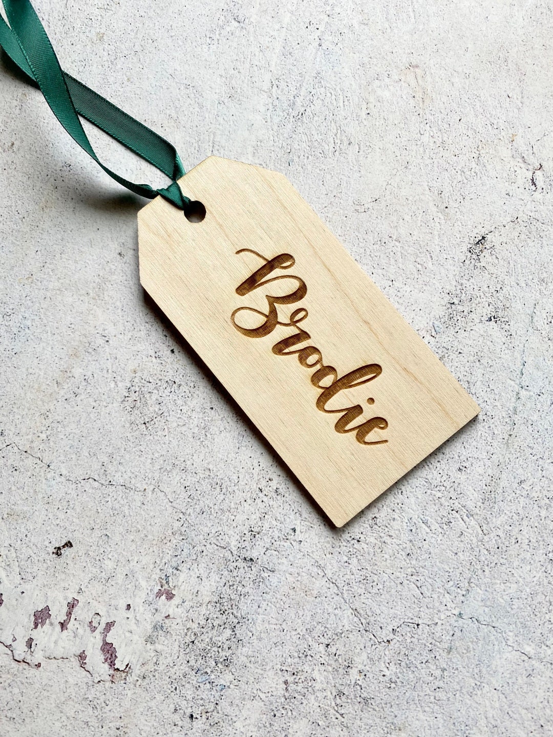 Personalized Wooden Name Tags - Etsy