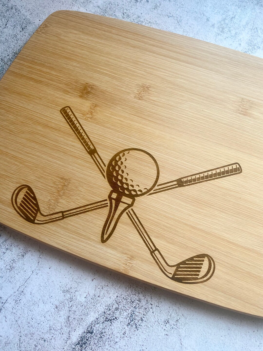 Golf Themed Bamboo Cutting Board - Etsy