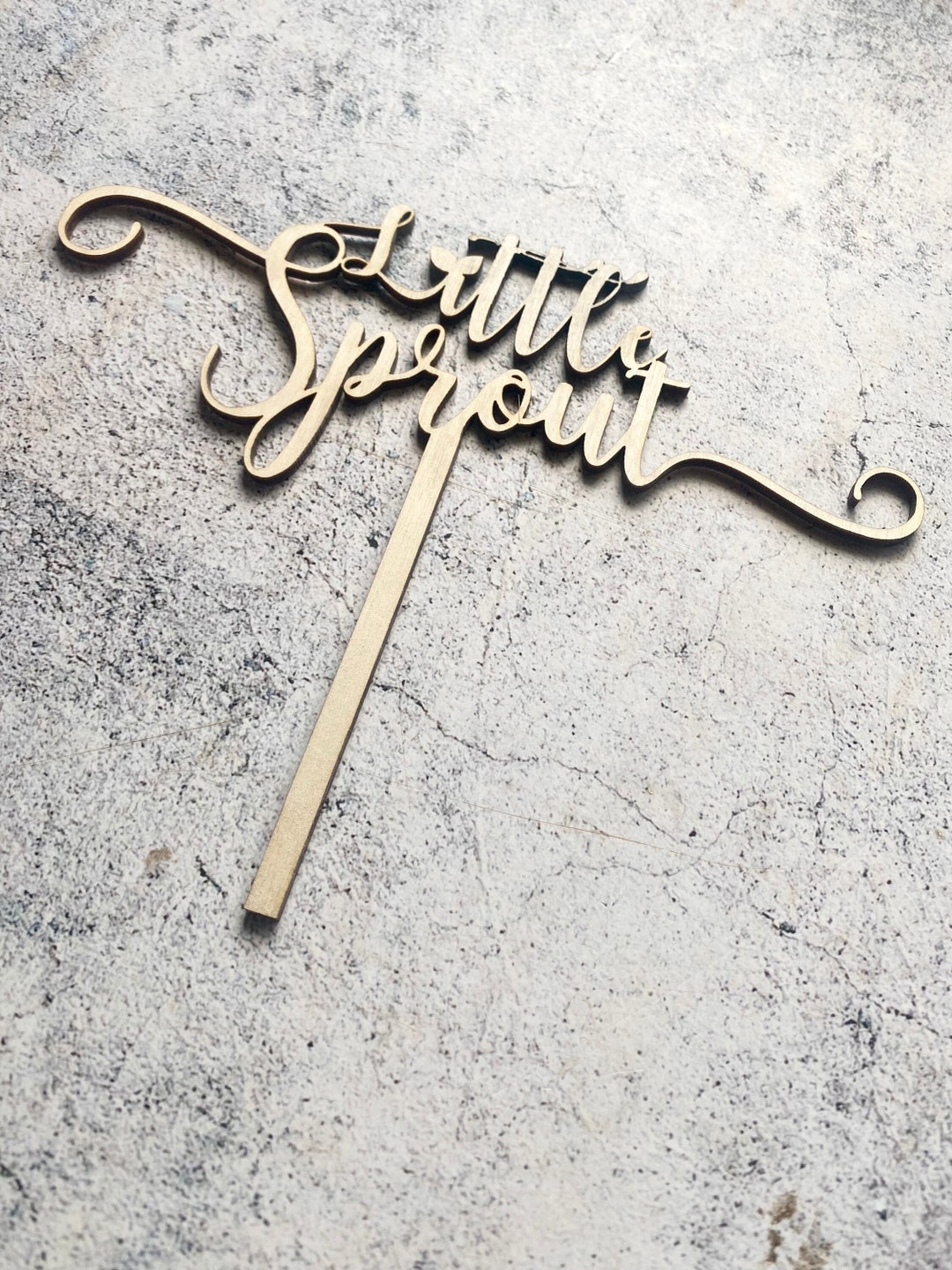 Little Sprout Cake Topper - Etsy