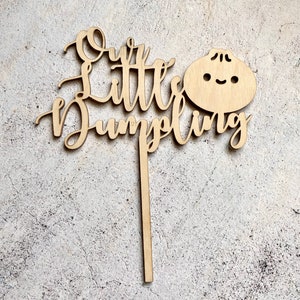 Our Little Dumpling Cake Topper - Etsy