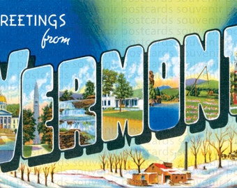 Vermont postcards | Etsy