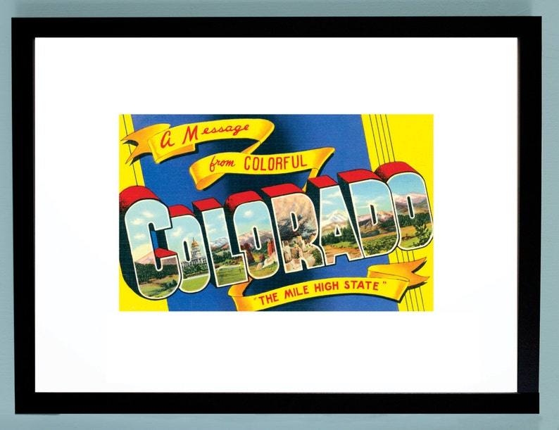 Colorado Postcard, Colorado Postcards, Colorado, Colorado Vintage ...