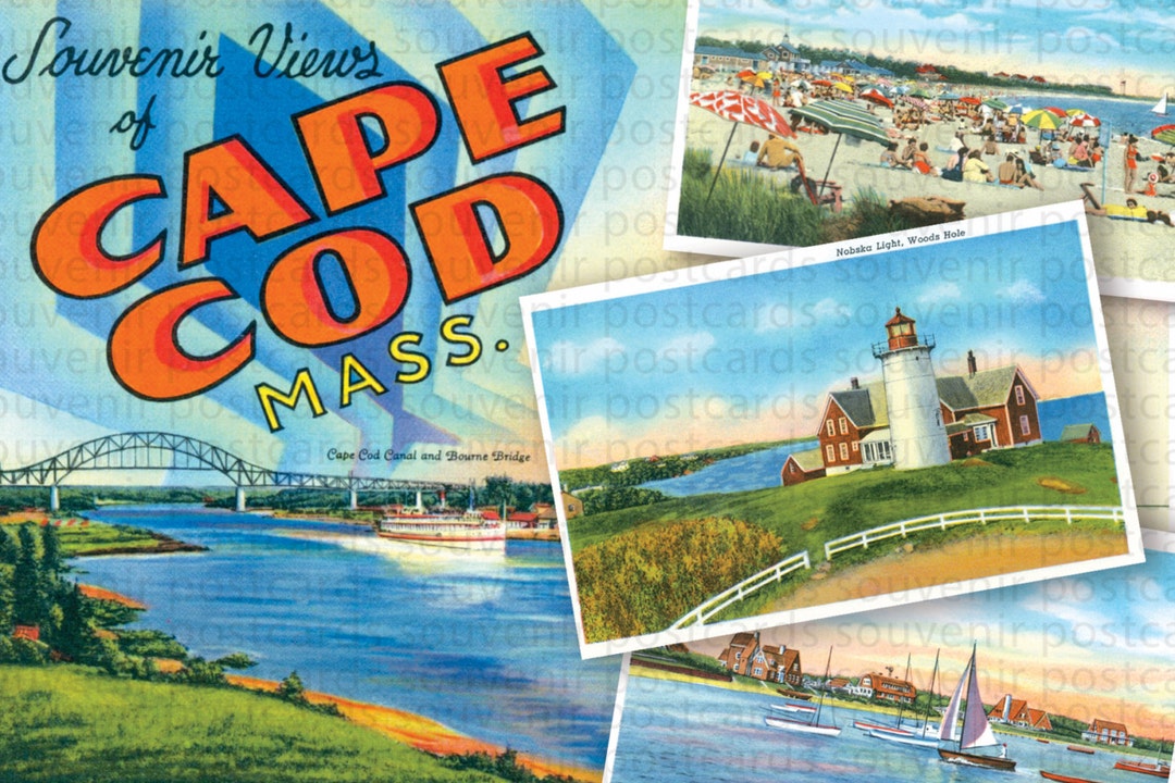 Cape Cod, Cape Cod Postcard, Cape Cod Postcards, Cape Cod Wall Art ...