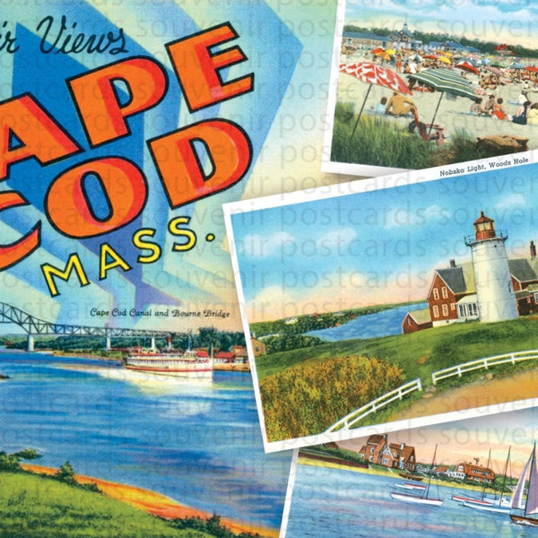 Cape Cod Postcard - Etsy