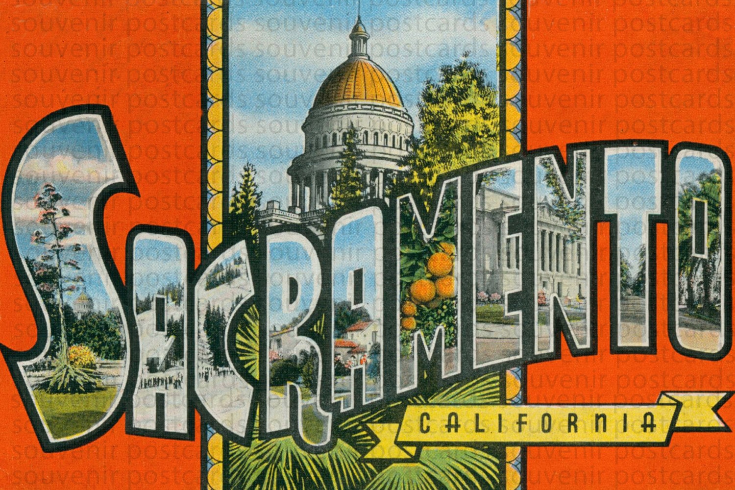 Sacramento, Sacramento Postcard, State Capital, State Capital Postcard ...