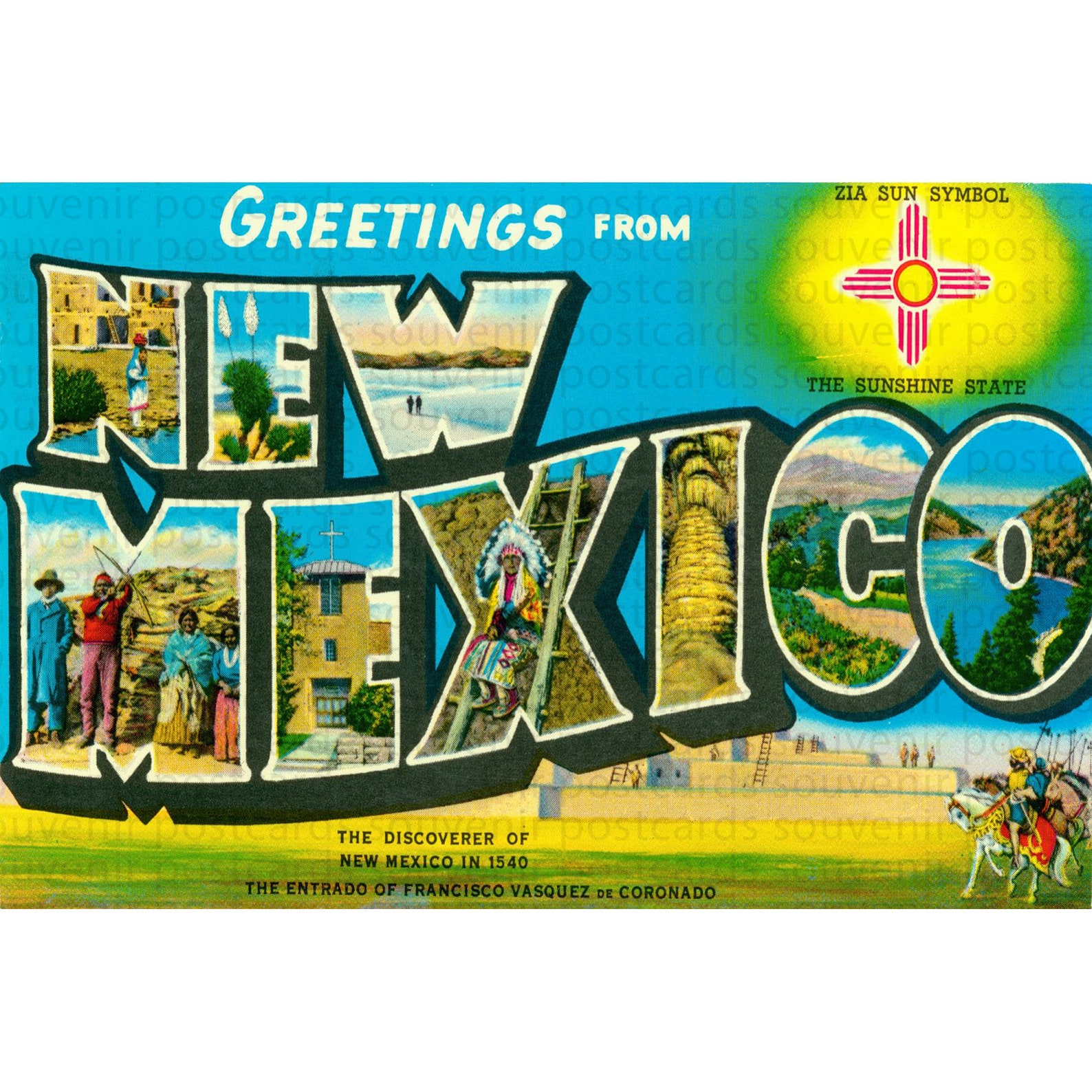 New Mexico, New Mexico Postcard, New Mexico State, New Mexico Postcard ...