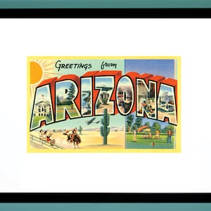 Arizona, Arizona Postcard, Arizona Souvenir Postcard, Arizona Vintage ...