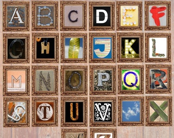 Letters Found in Nature - Etsy