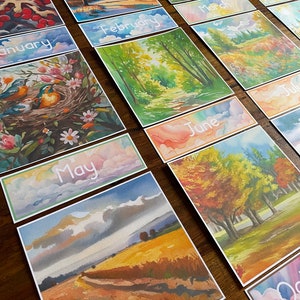 Months of the Year Calendar Cards Printable Classroom Resource Eyfs ...