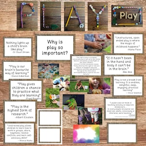 Printable Display Pack Notice Board Importance of Play Eyfs Display ...