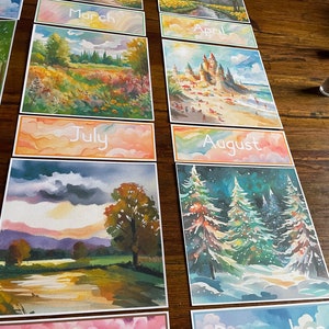 Months of the Year Calendar Cards Printable Classroom Resource Eyfs ...