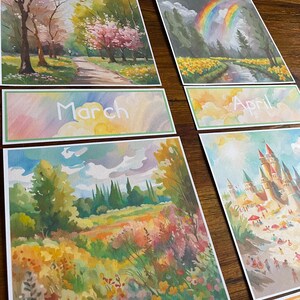 Months of the Year Calendar Cards Printable Classroom Resource Eyfs ...