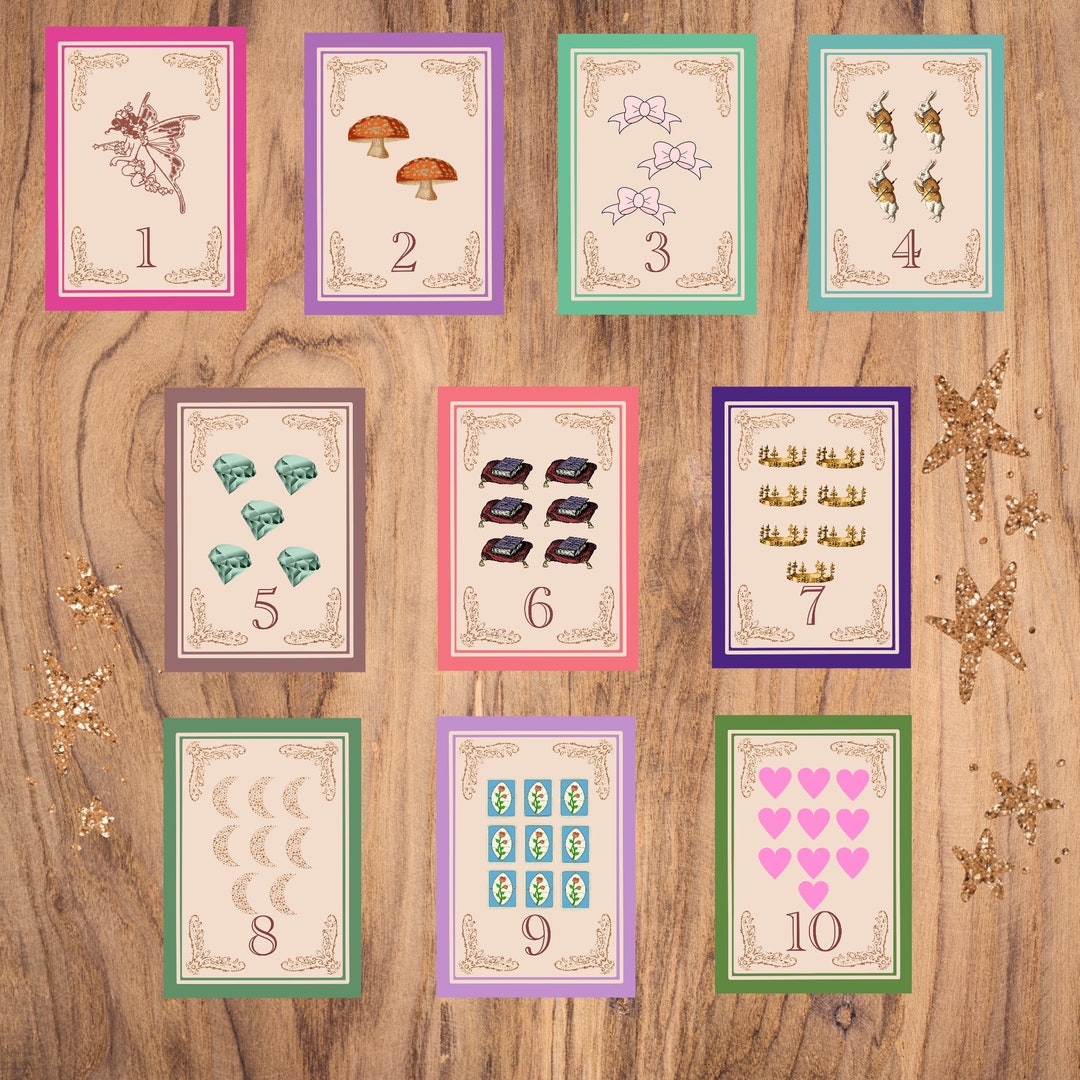 Vintage Fairytale Number Cards Printable Digital Download Nursery Print ...