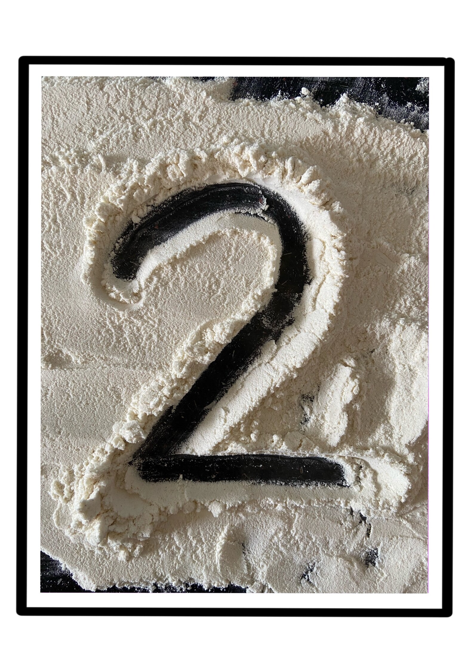 Numbers in Flour 0-10 Printable Cards Digital Download - Etsy UK