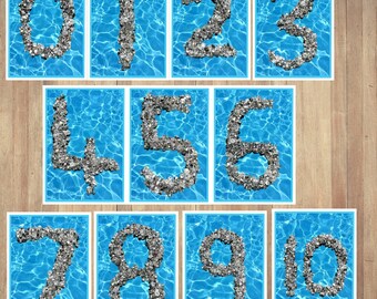 Nature Number Cards 0-10 Printable EYFS Resource Montesssori Reggio ...