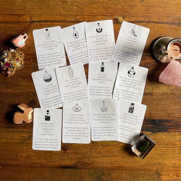 Kids Potion Cards - Etsy UK