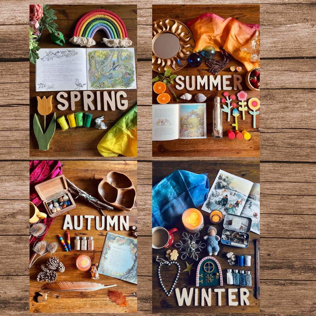 Seasons Posters Nature Printable Homeschool Resource Seasonal Poster ...