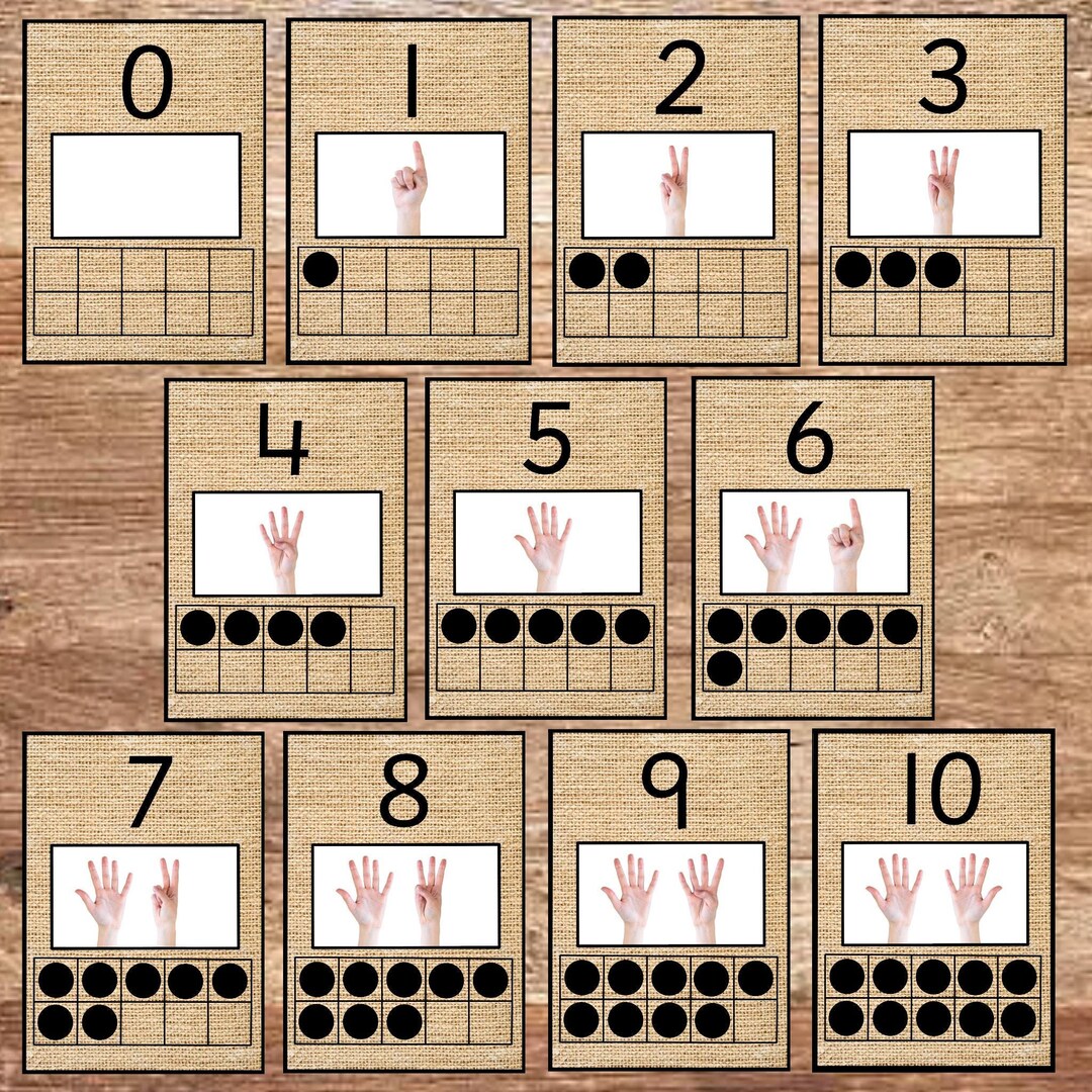 Alternative Formation Tens Frame Number Cards Printable 0-10 Subitising ...