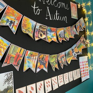 Autumn Fall Display Set Picture Bunting Pack Printable Digital Download ...