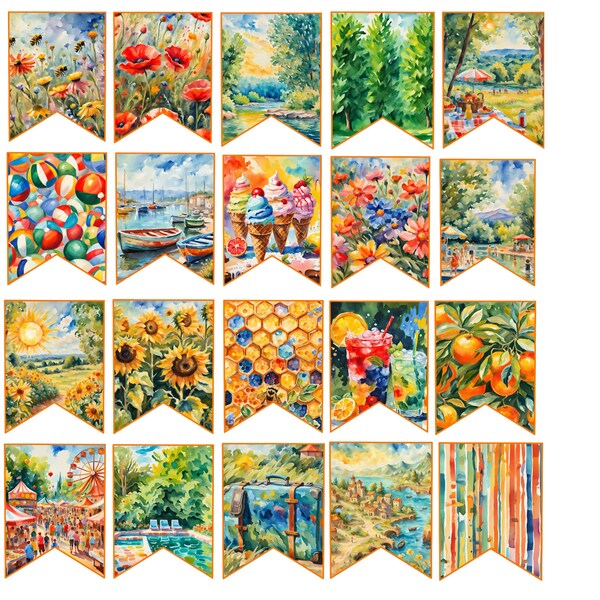 Summer Bunting - Etsy