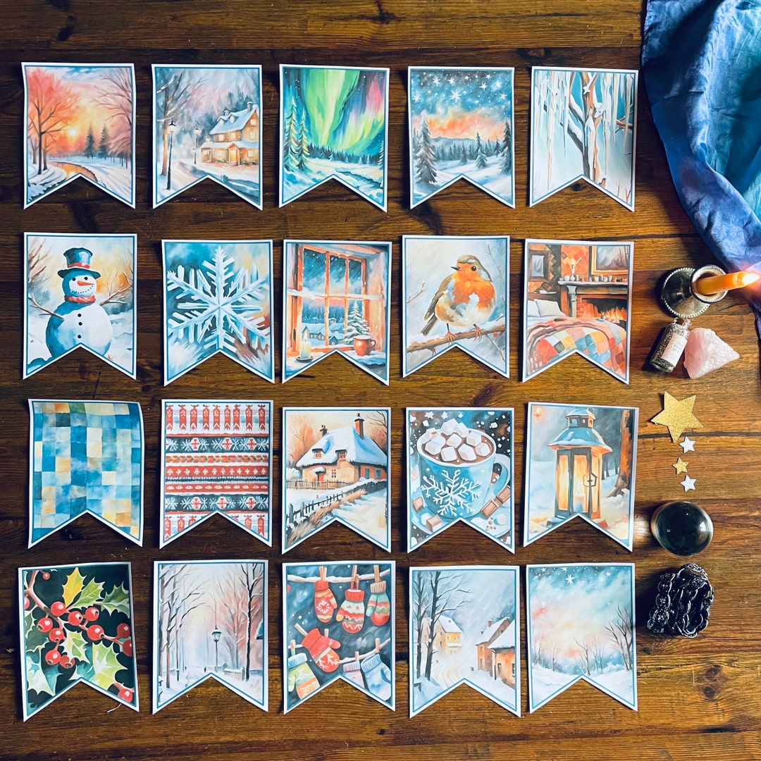 Winter Season Bunting Set Display Classroom Pack Printable Digital ...